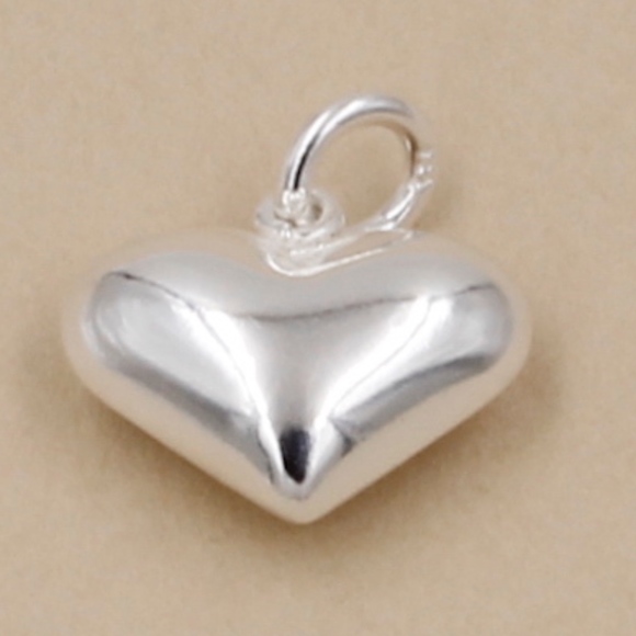 Beach City Vault | Jewelry | Puffed Heart Pendant Necklace 925 Sterling ...